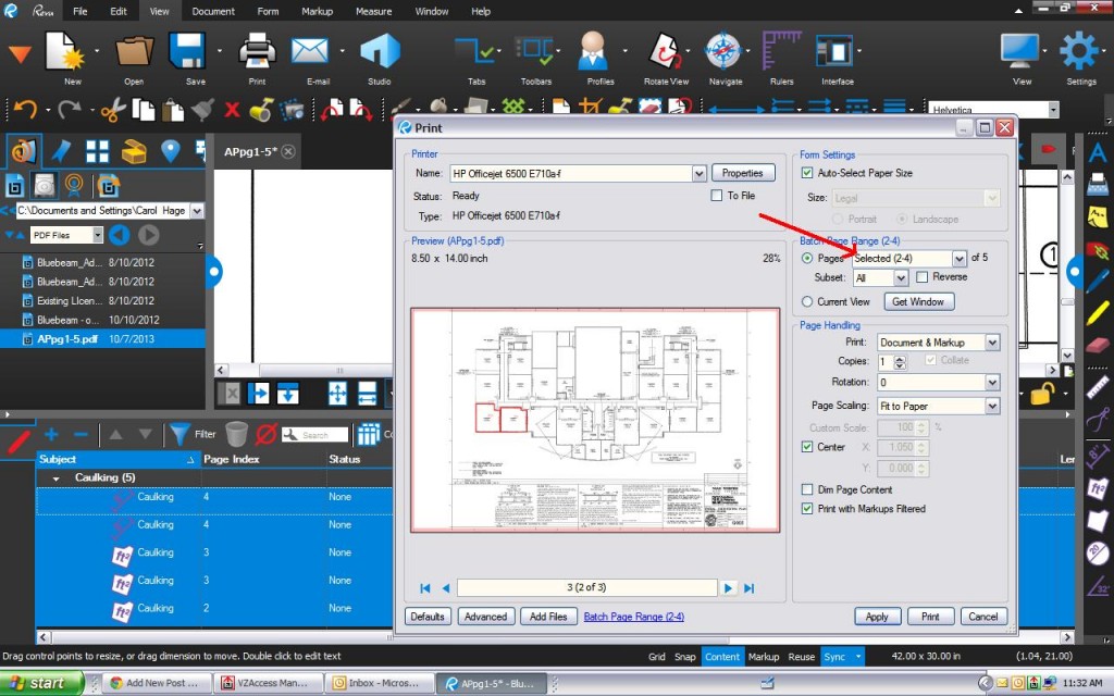 Bluebeam Tip How To Only Print Email Or Export Pages With Markups 