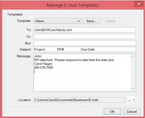 Bluebeam Tip: Email Templates - Hagen Business Systems