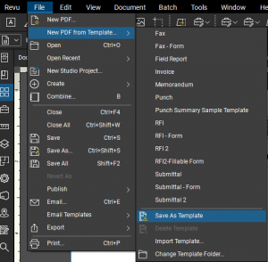 PDF Summary Template Creation in Bluebeam - Hagen Business Systems